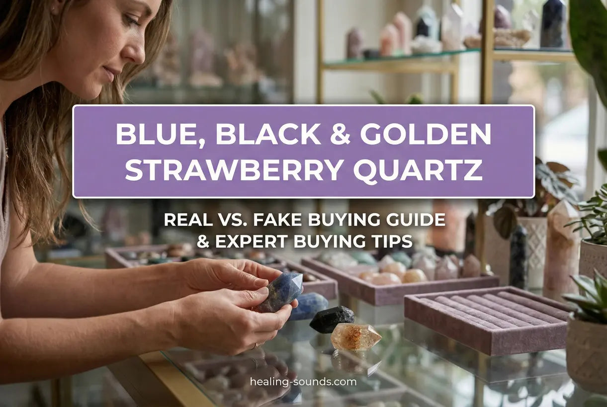 Blue Strawberry Quartz: Real vs Fake Guide + Black & Golden Tips