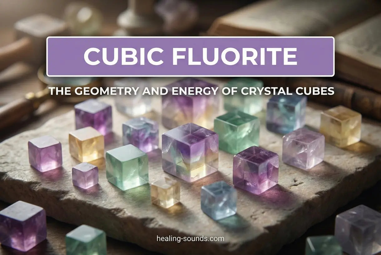 Cubic Fluorite: Geometric Crystal Guide & Energy Benefits