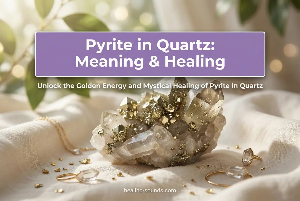 Pyrite in Quartz: Healing Properties, Meaning & Benefits Guide