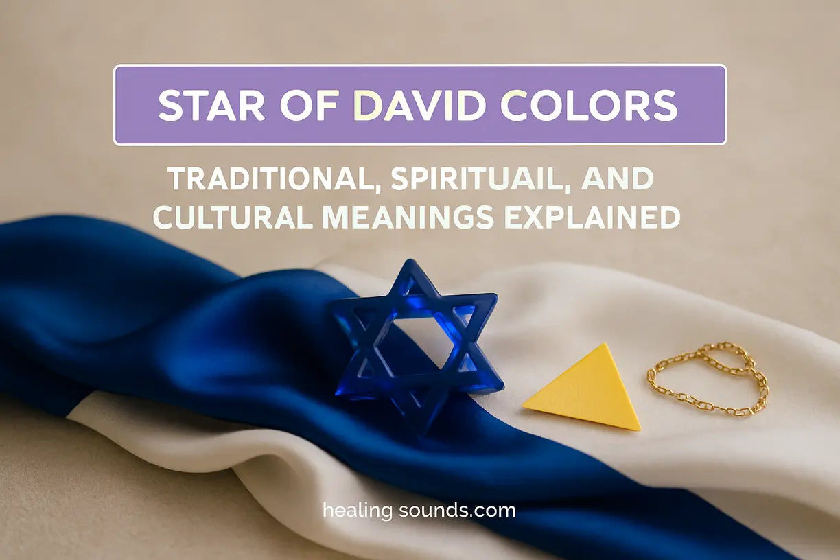 Bedeutung der Farben des Davidsterns: Tradition, Geschichte und Symbolik